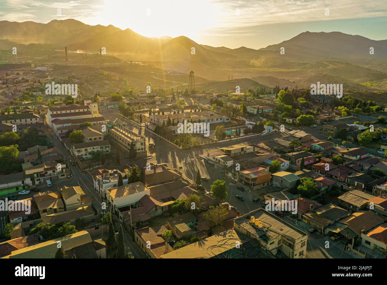 Cananea, Mexico. Aerial view of Canena Sonora (photo by Luis Gutierrez ...