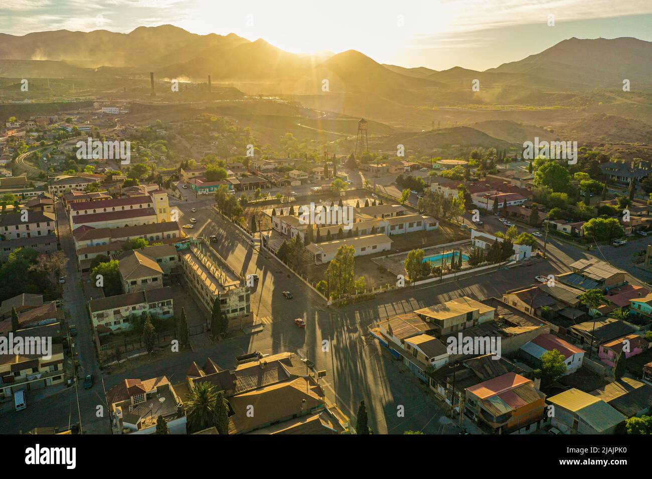 Cananea, Mexico. Aerial view of Canena Sonora (photo by Luis Gutierrez ...
