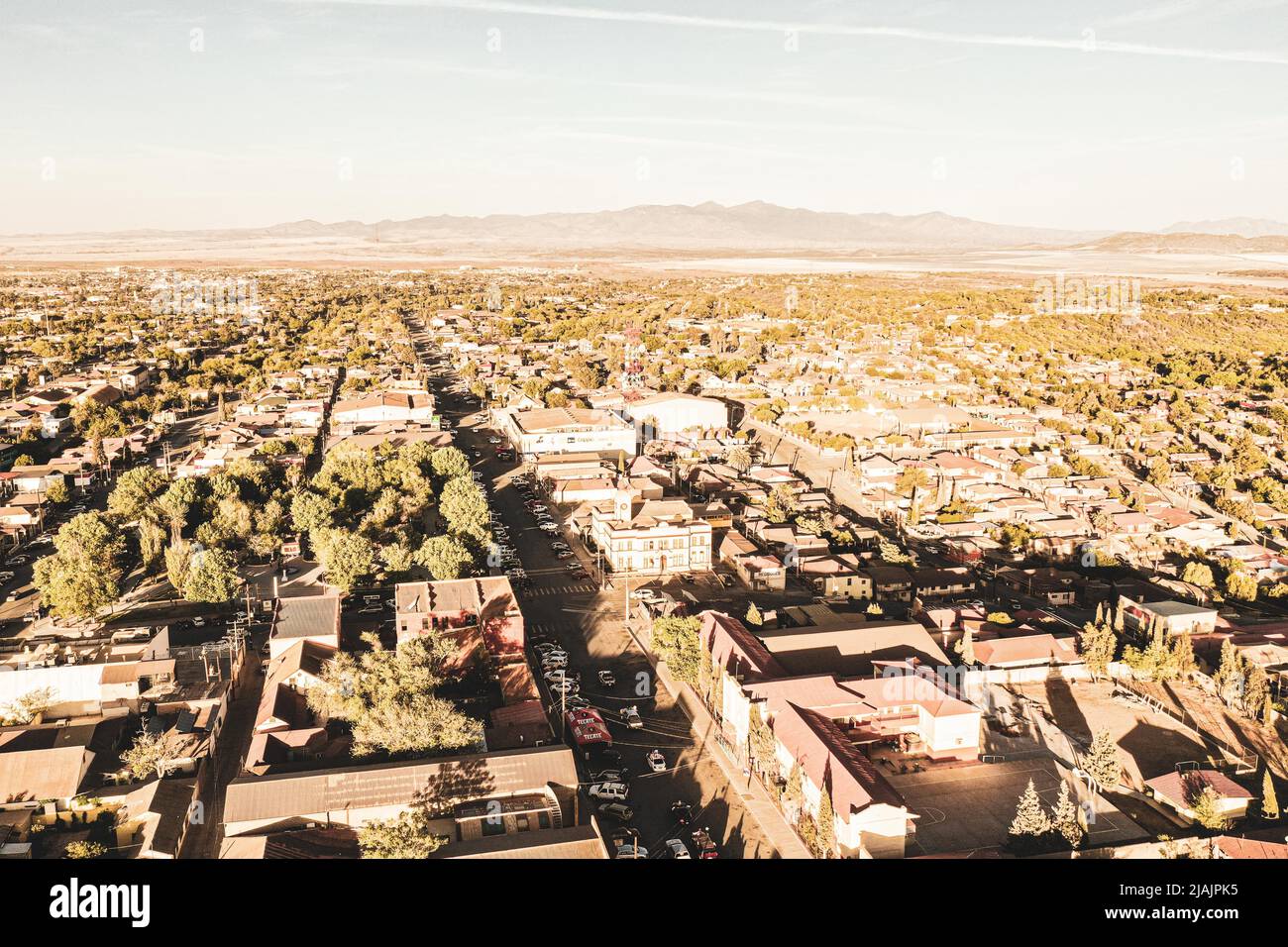 Cananea, Mexico. Aerial view of Canena Sonora (photo by Luis Gutierrez ...