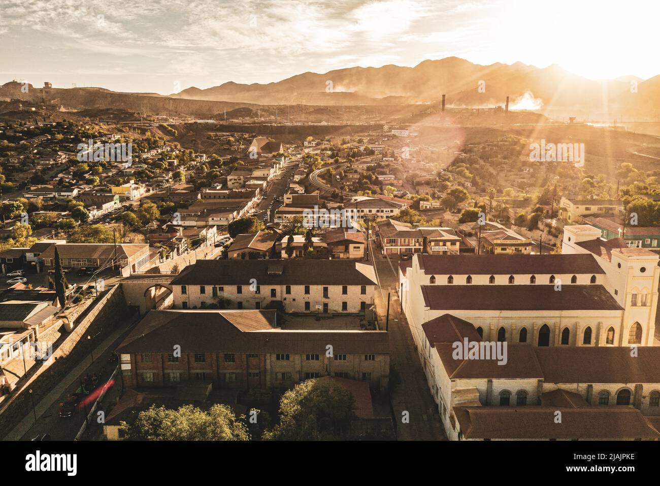 Cananea, Mexico. Aerial view of Canena Sonora (photo by Luis Gutierrez ...