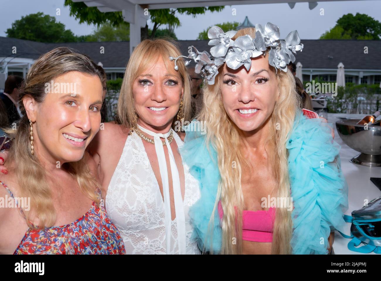 Guest, Demetra Mattone and Luciana Pampalone attend Dan's Papers VIP Summer Kickoff Reception at ...