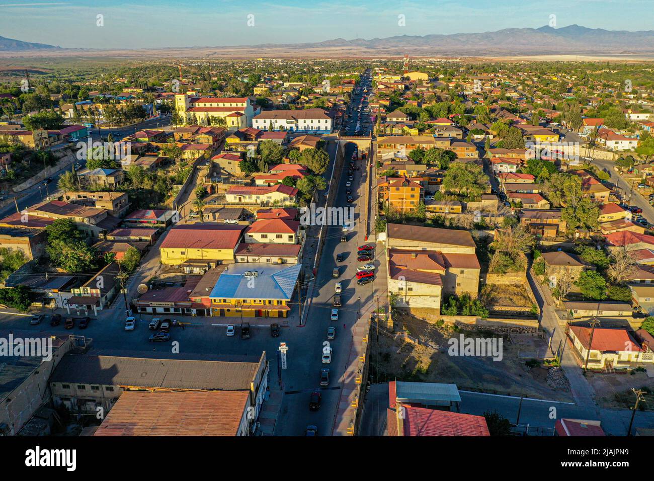 Cananea, Mexico. Aerial view of Canena Sonora (photo by Luis Gutierrez ...