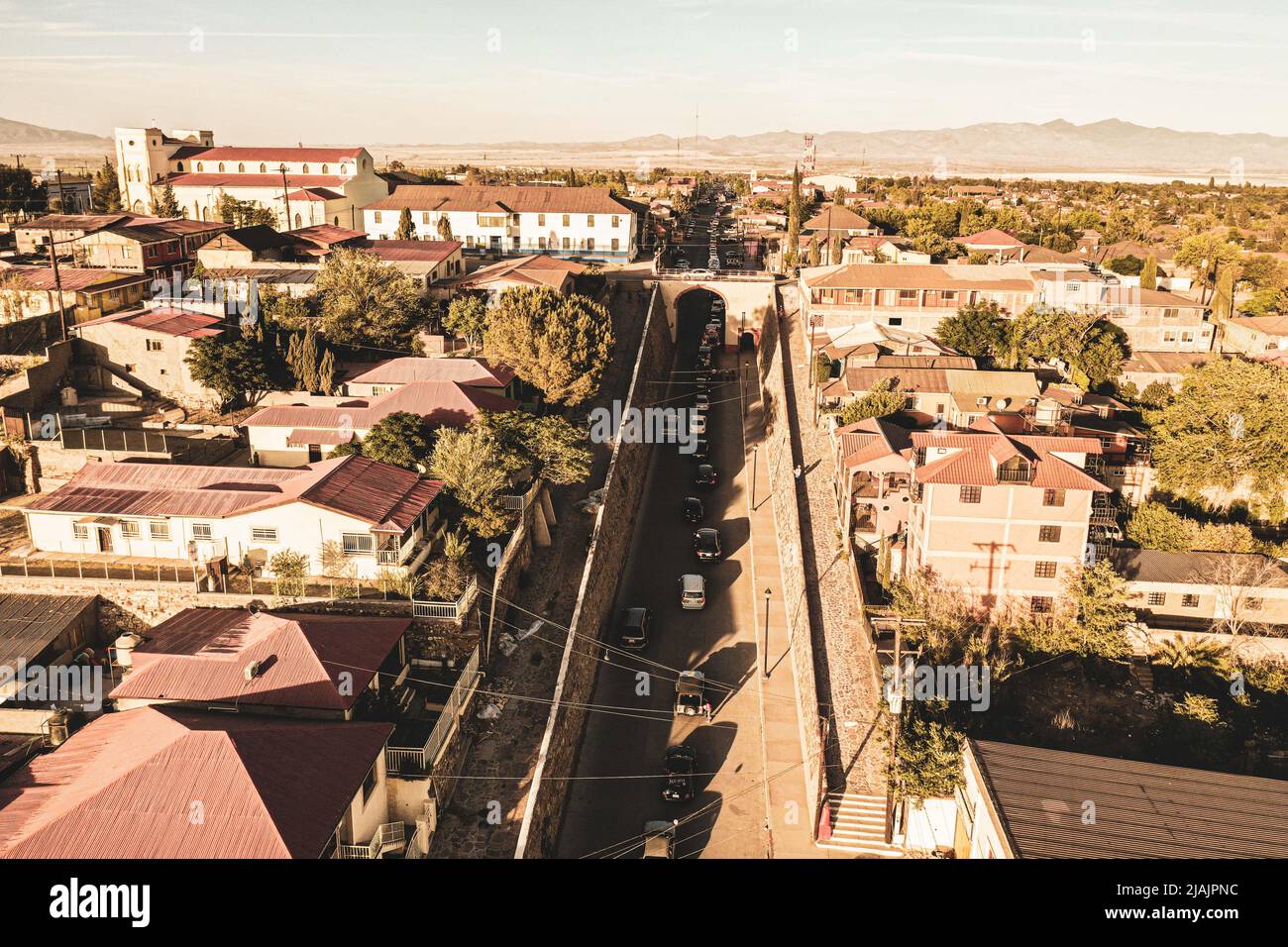 Cananea, Mexico. Aerial view of Canena Sonora (photo by Luis Gutierrez ...