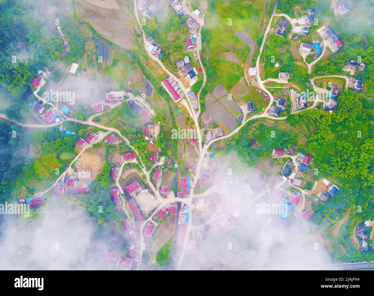 ANQING, CHINA - MAY 31, 2022 - Aerial photo taken on May 31, 2022 shows ...