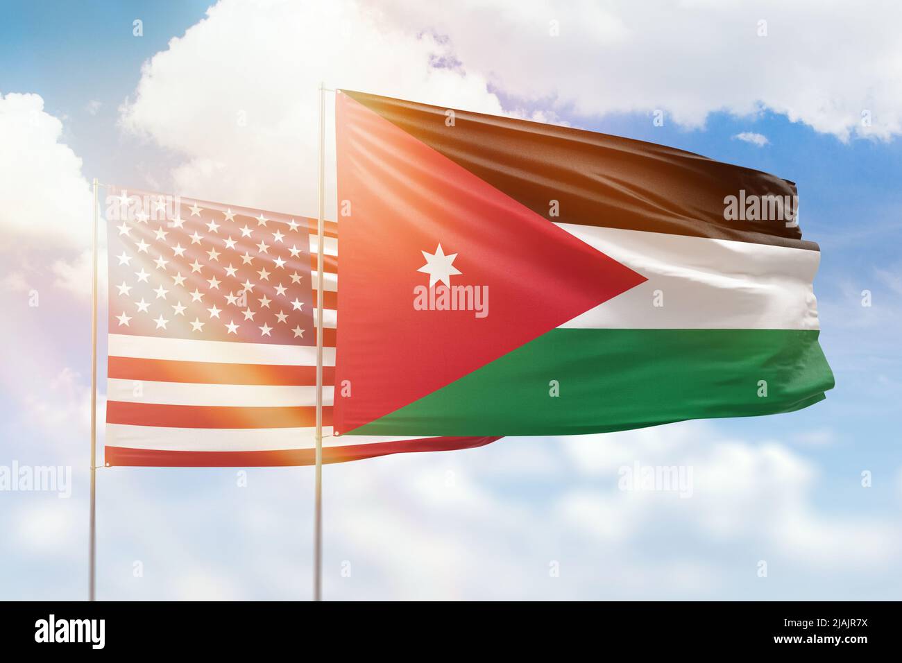 Jordan usa flag hi-res stock photography and images - Alamy