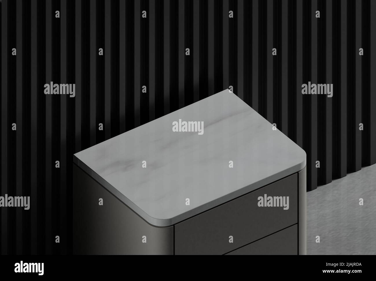 Interior design, 3d rendering of a side table for product display with ...