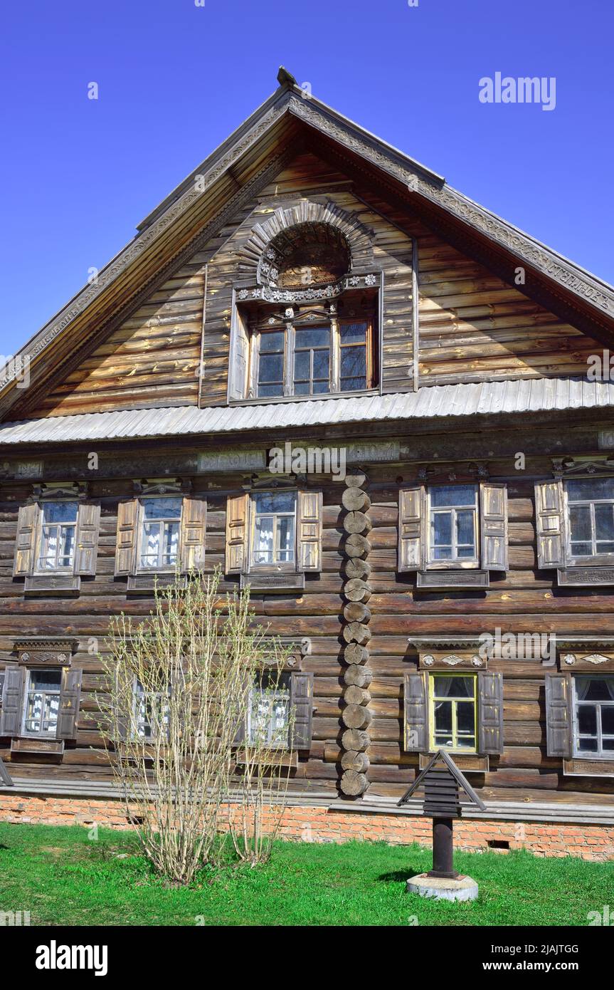 The hut of the timber industrialist Lipatov. A preserved monument of ...
