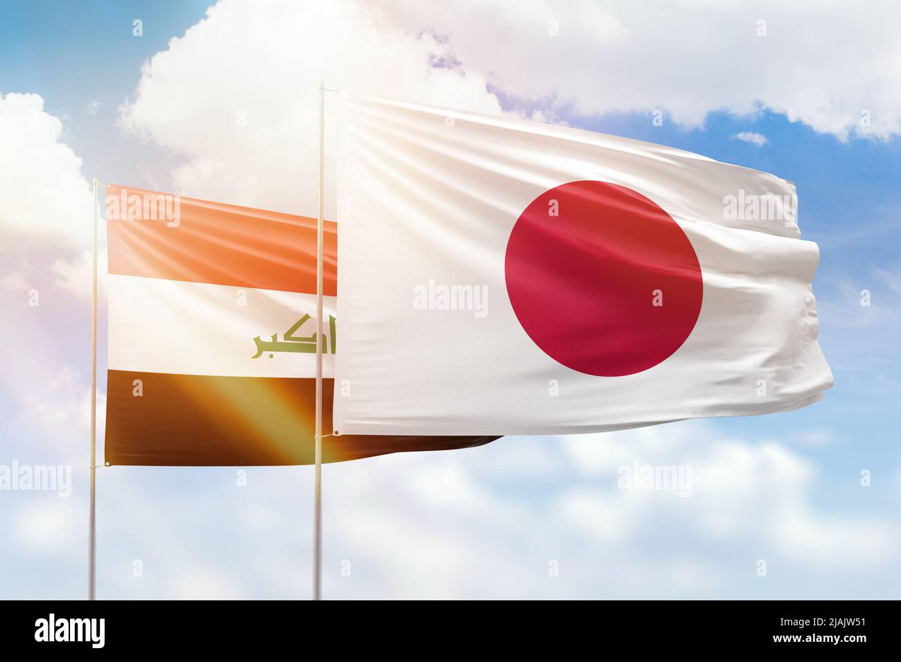 Iraq japan flag hi-res stock photography and images - Alamy