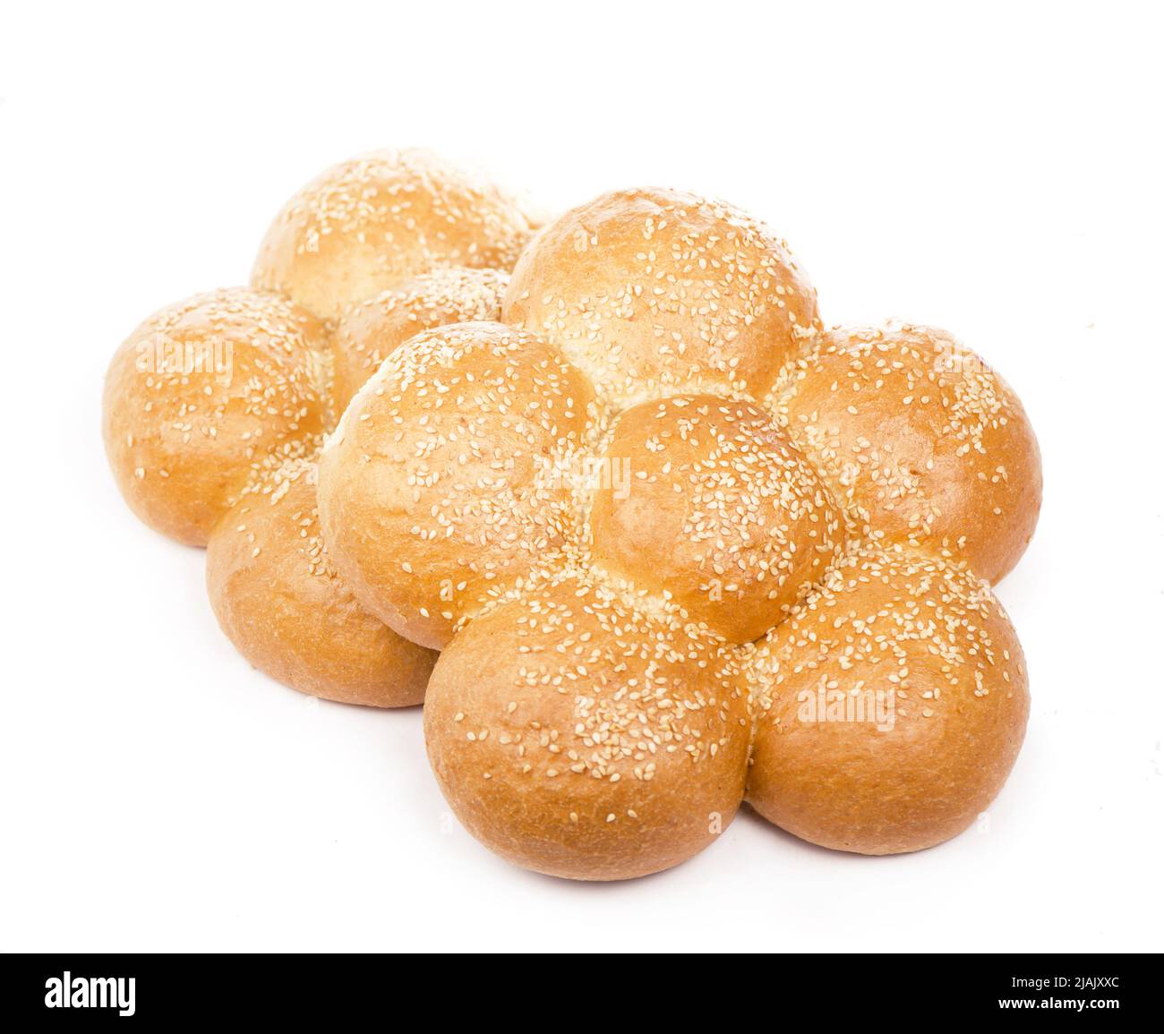 Large loaf of bread isolated on white Stock Photo - Alamy