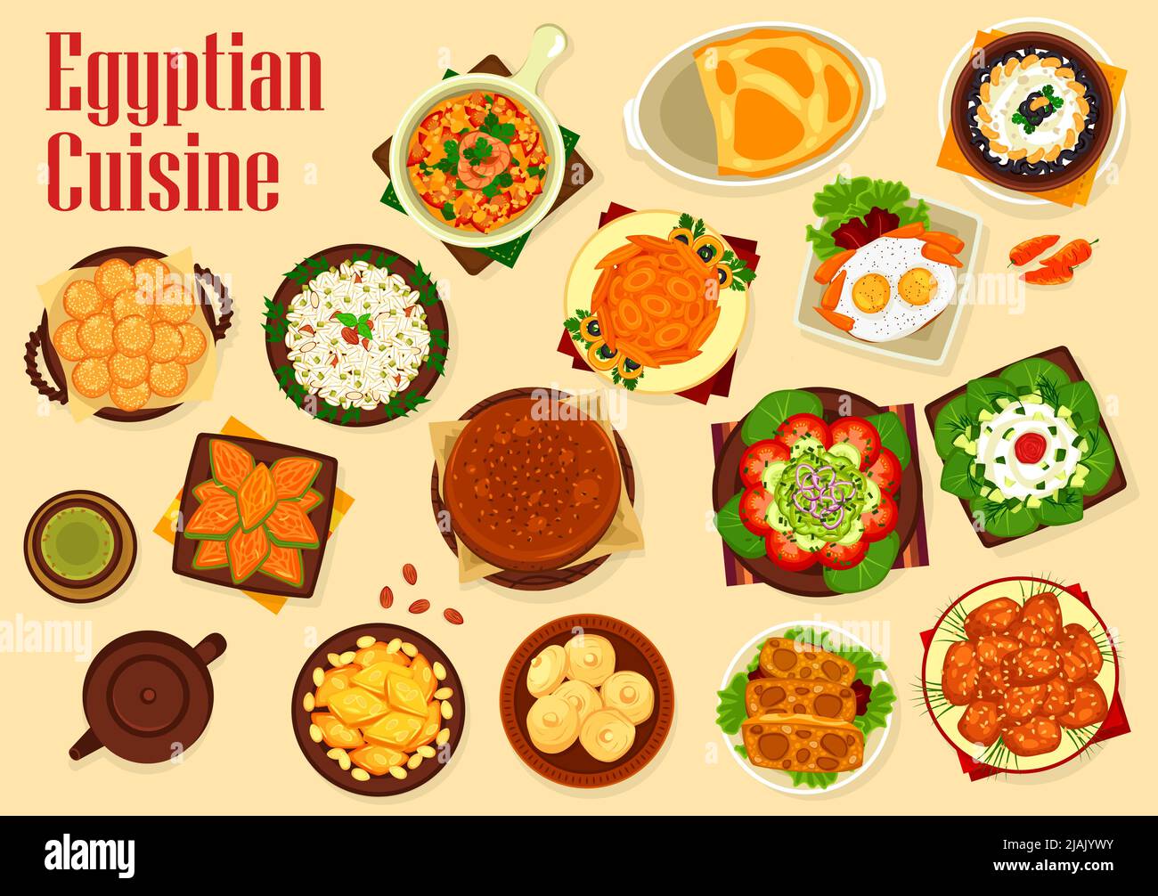 Semolina dishes Stock Vector Images - Alamy