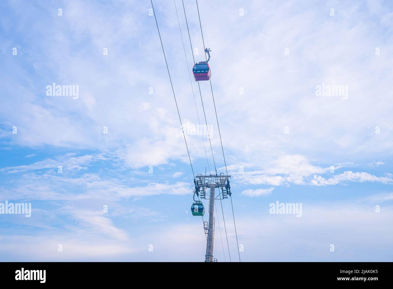 Ho May cable car and station on Nui Lon mountain in Vung Tau city and ...