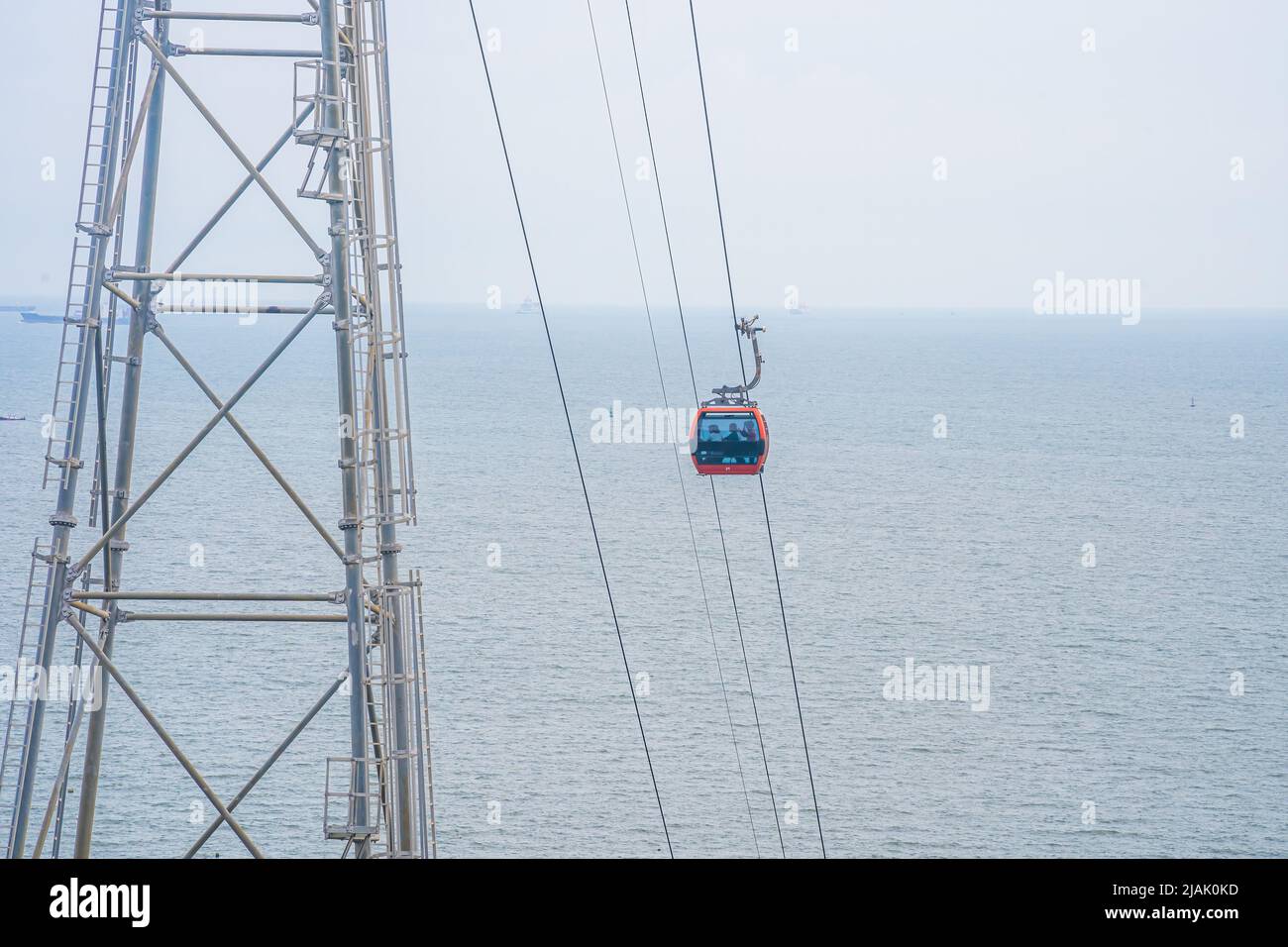 Ho May cable car and station on Nui Lon mountain in Vung Tau city and ...