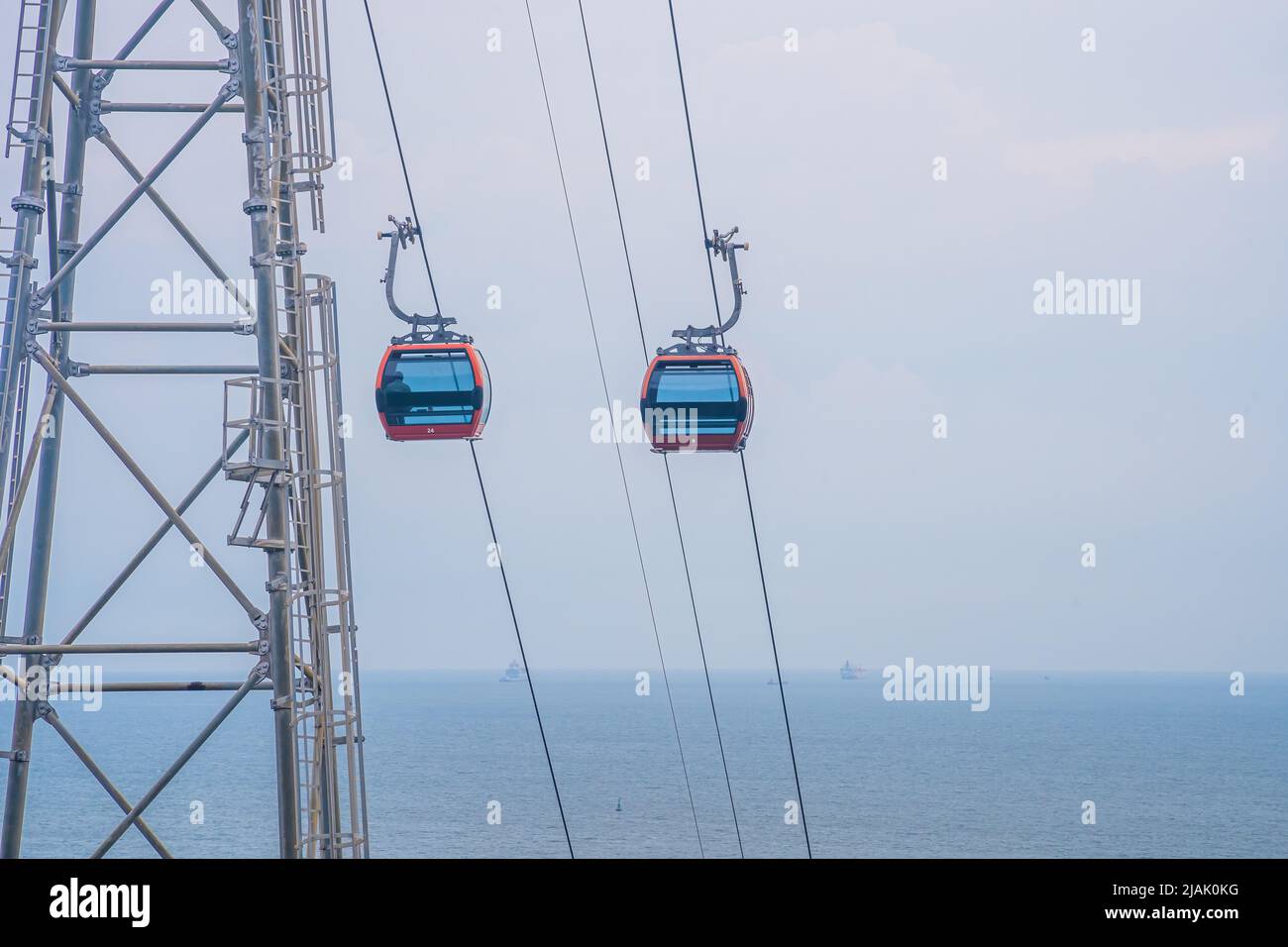 Ho May cable car and station on Nui Lon mountain in Vung Tau city and ...