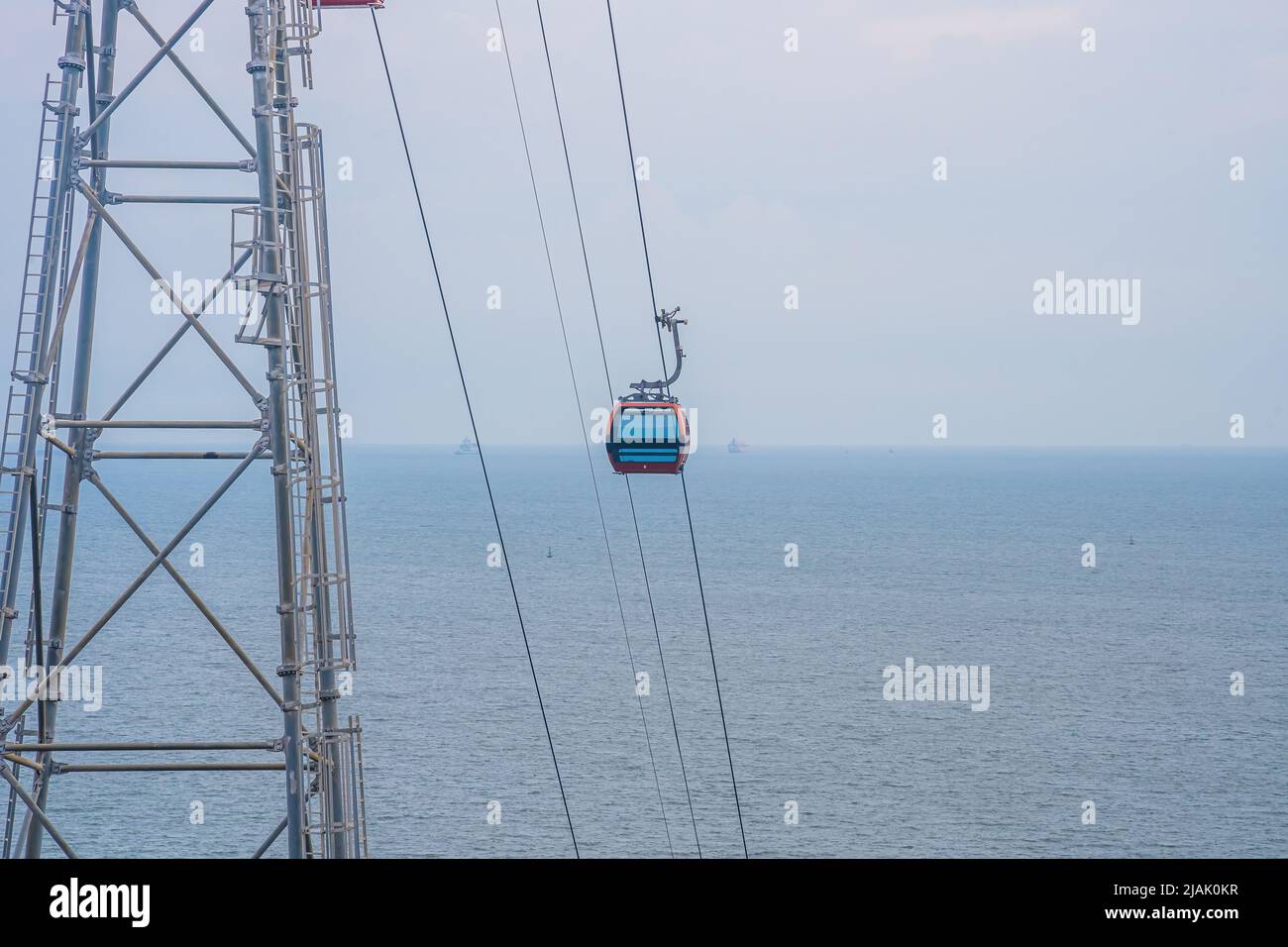 Ho May cable car and station on Nui Lon mountain in Vung Tau city and ...