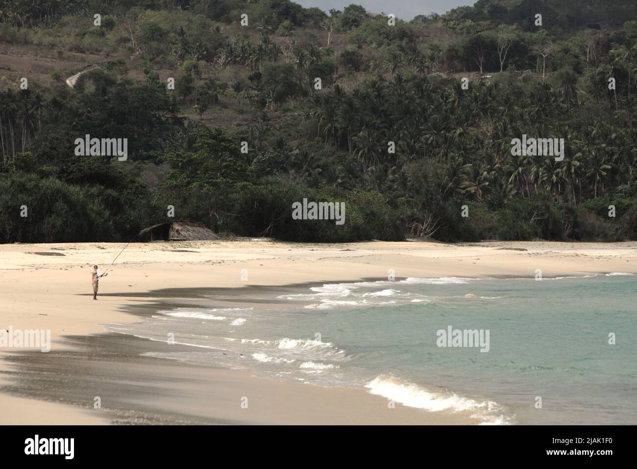 Landscape of Rua beach in Wanokaka, West Sumba, East Nusa Tenggara ...