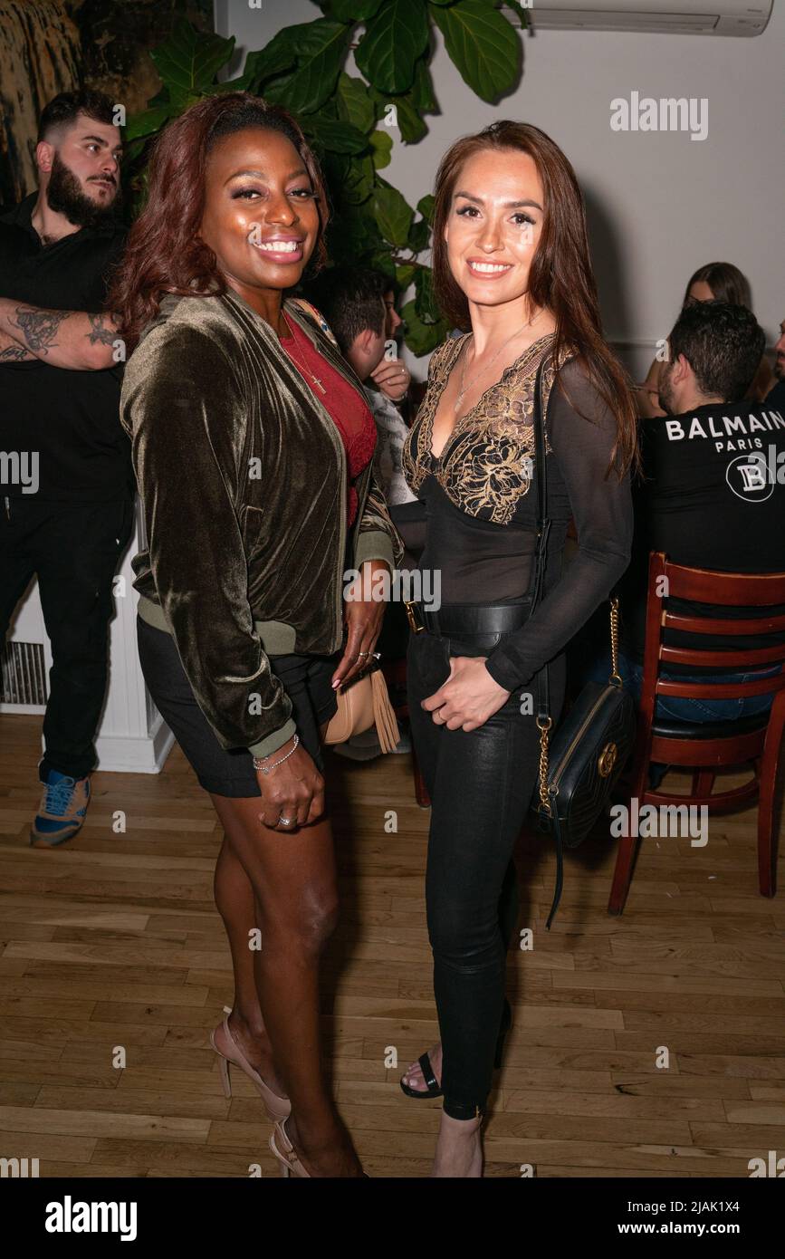 Nadine Metzger and Victoria Kom attendsTigerlyfe Summer Hamptons Launch ...