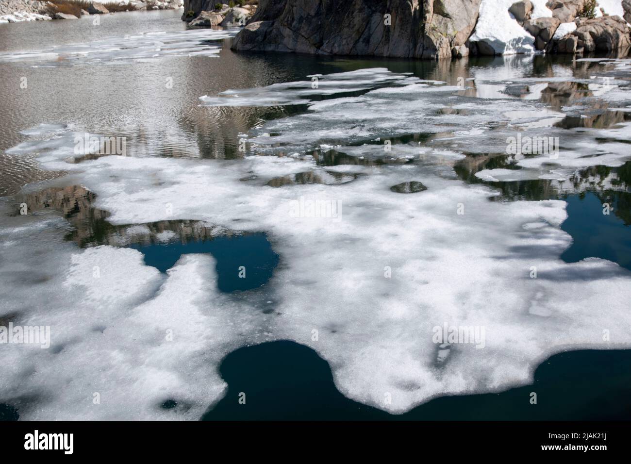 Donkey Lake is one of many alpine lakes in the Eastern Sierra of Inyo ...