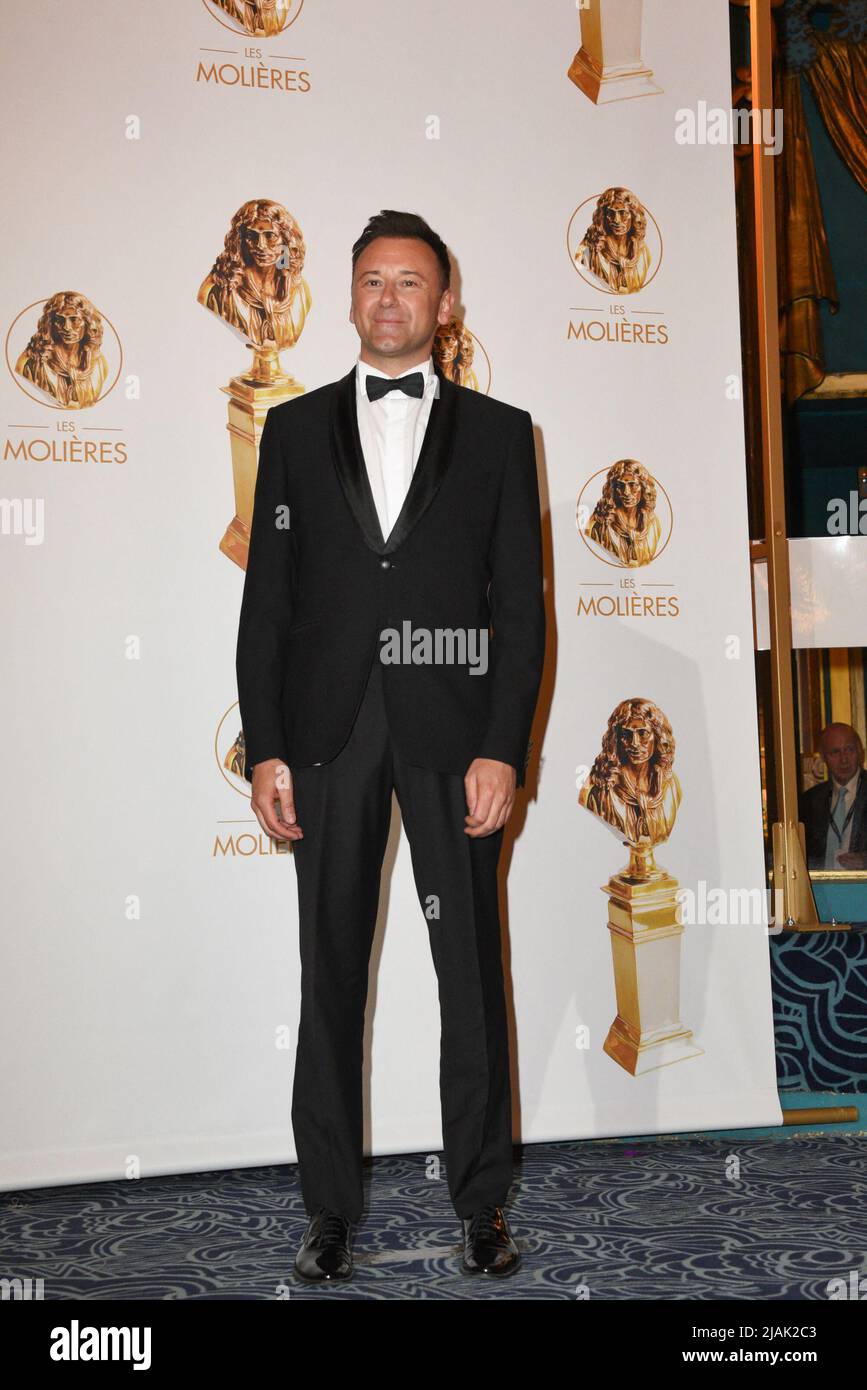 Paris, France, on May 30, 2022. Andy Cocq arriving to the 33rd Molieres ...