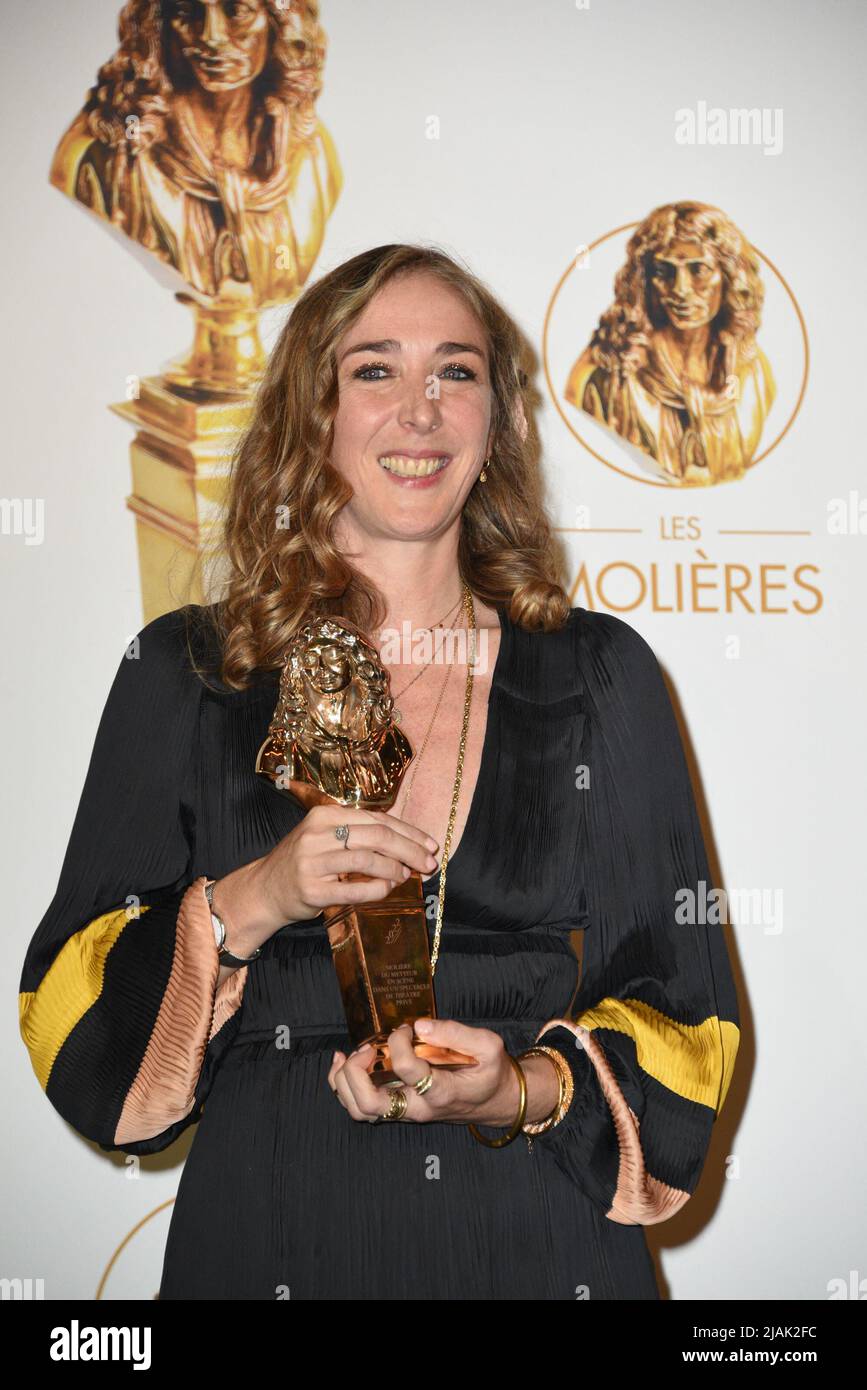 Paris, France, on May 30, 2022. Lena Breban posing with her award for ...