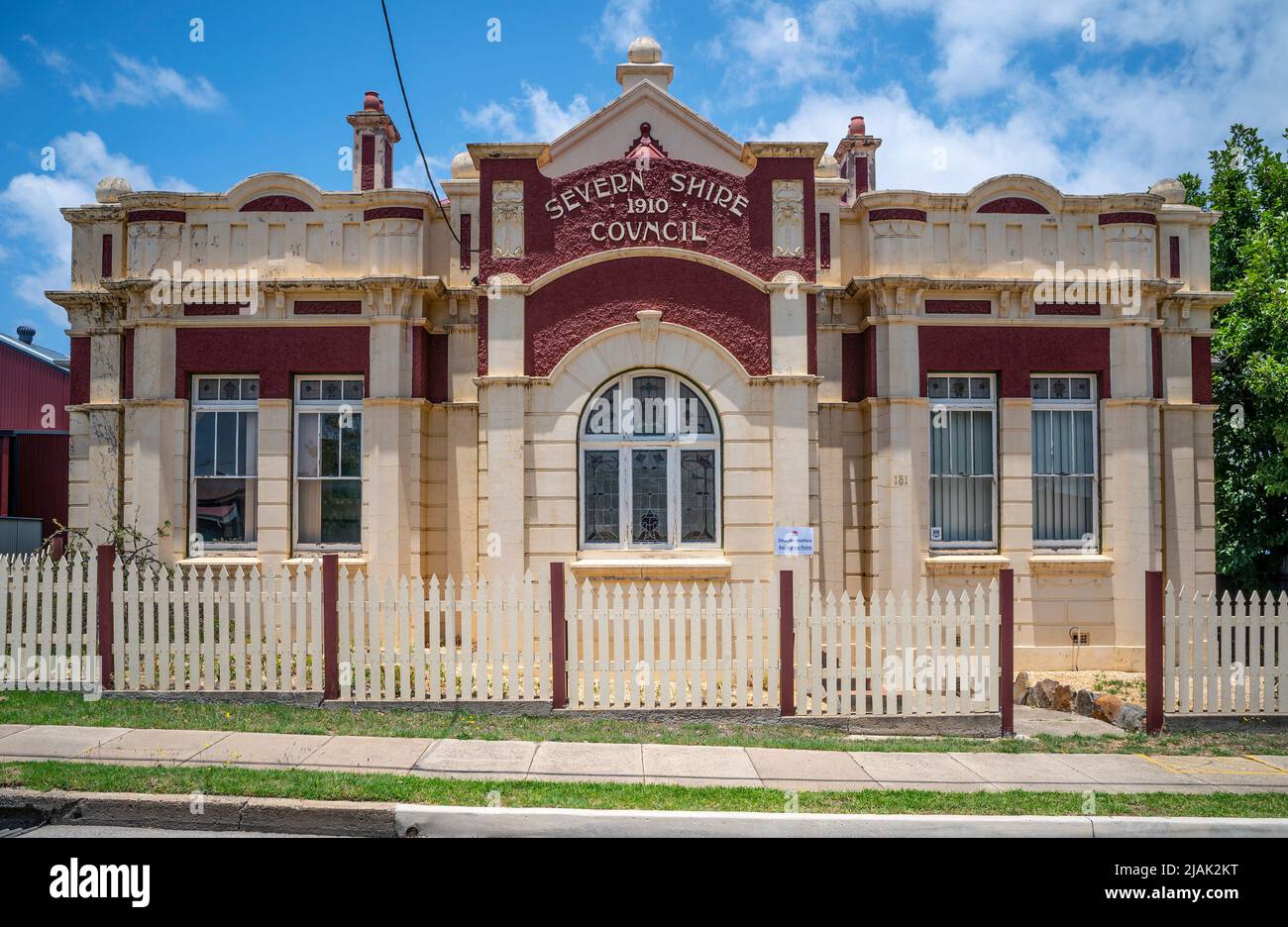The old Severn Shire Council Art Deco building in Glen Innes, new south ...