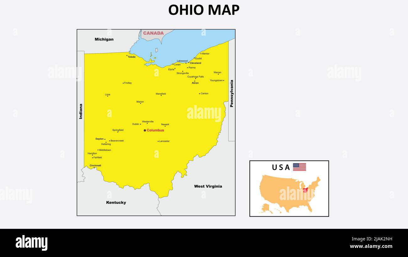 Map Of Ohio Major Cities