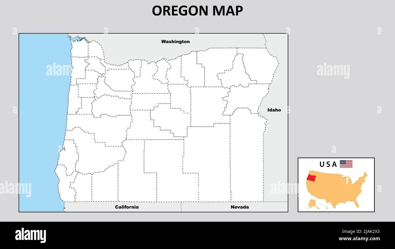 Map of eugene oregon Stock Vector Images - Alamy