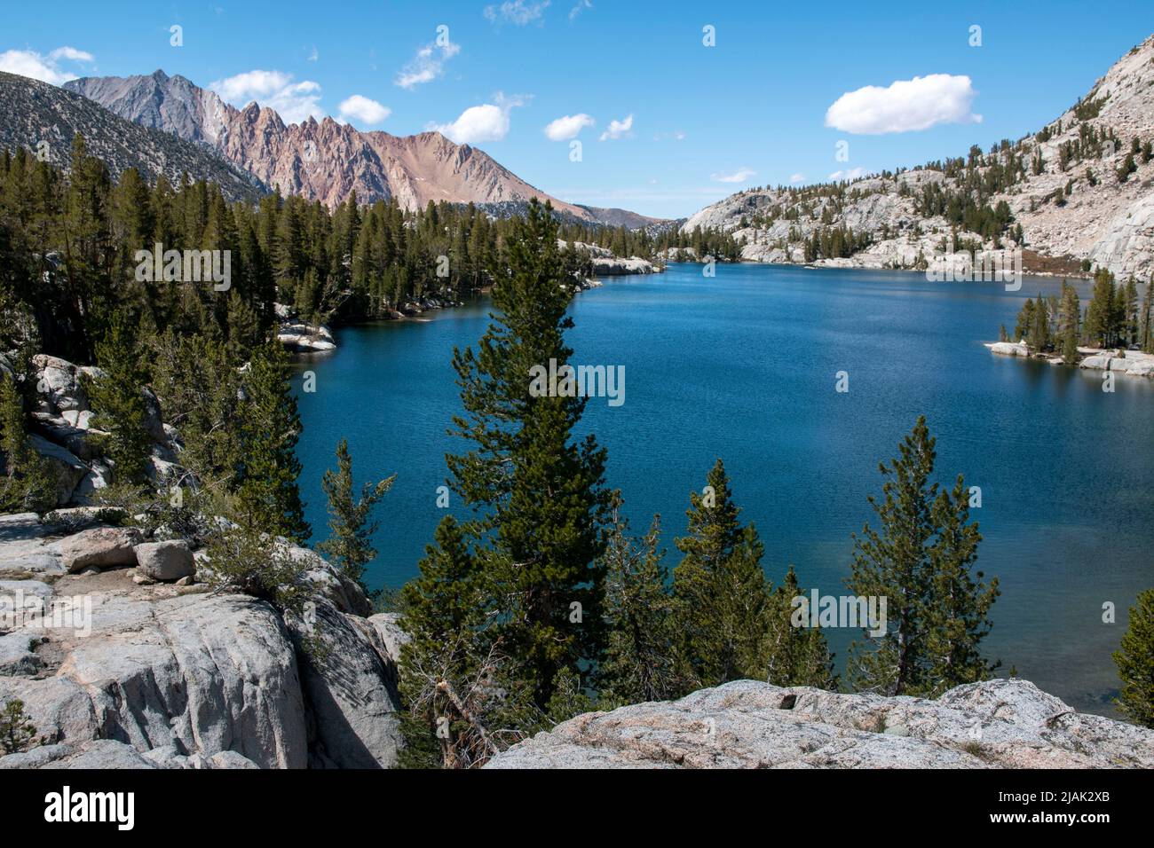 Blue Lake is one of many high-elevation lakes of the Eastern Sierra in ...