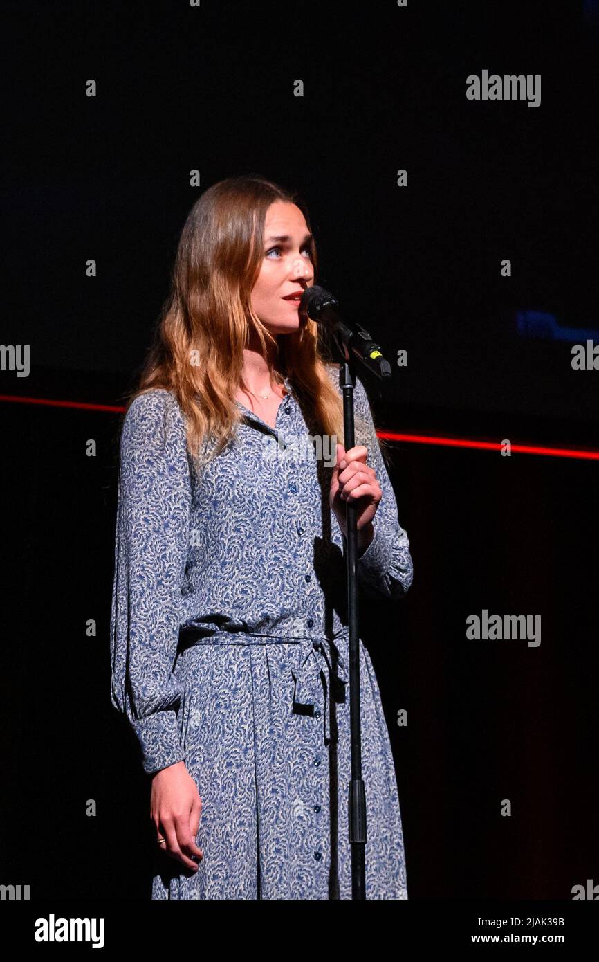 Hamburg, Germany. 29th May, 2022. Josephin Busch, actress, sings on ...