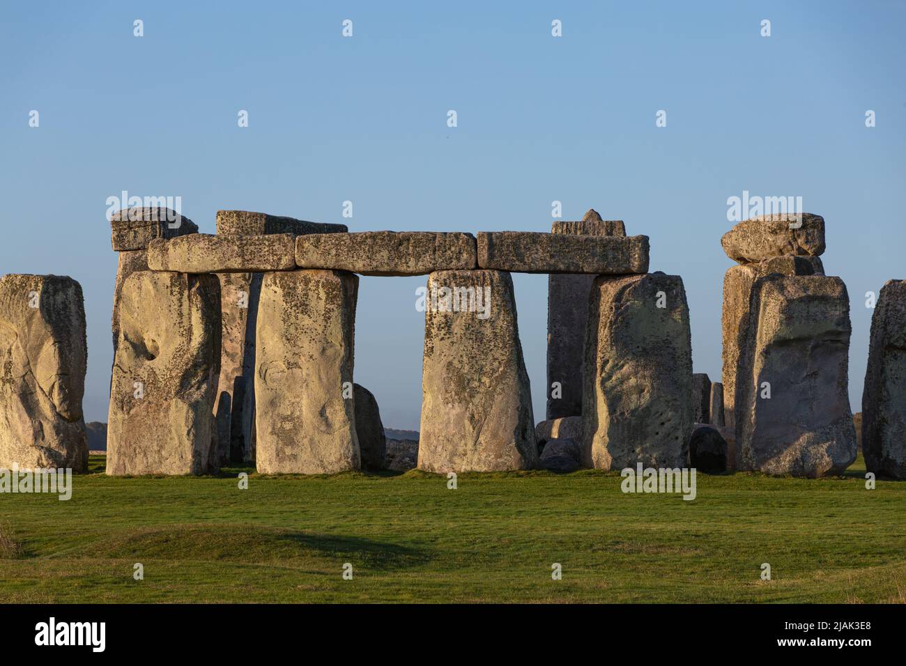Stones and rocks from Stonehenge, a prehistoric landmark in the English ...