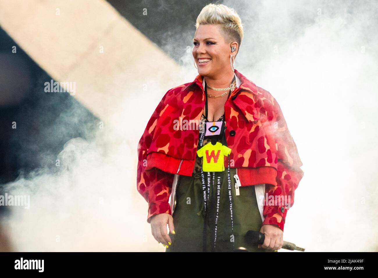 Napa, USA. 29th May, 2022. PINK performs during the 2022 BottleRock ...