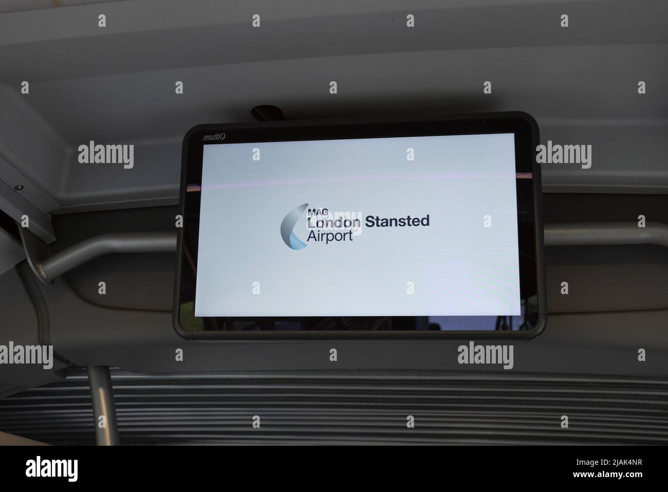 Digital sign on bus hi-res stock photography and images - Alamy