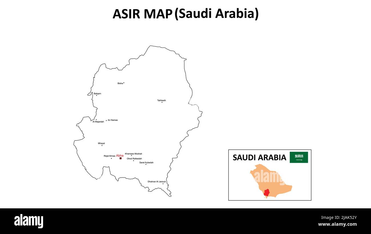 Country saudi arabia map Stock Vector Images - Alamy