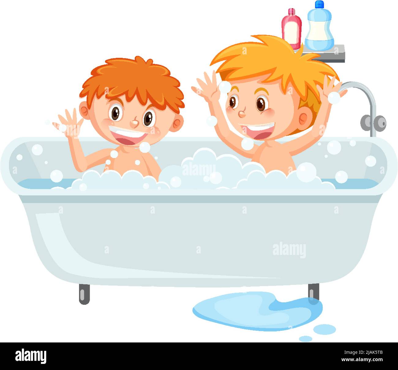 Kids Bath Clipart