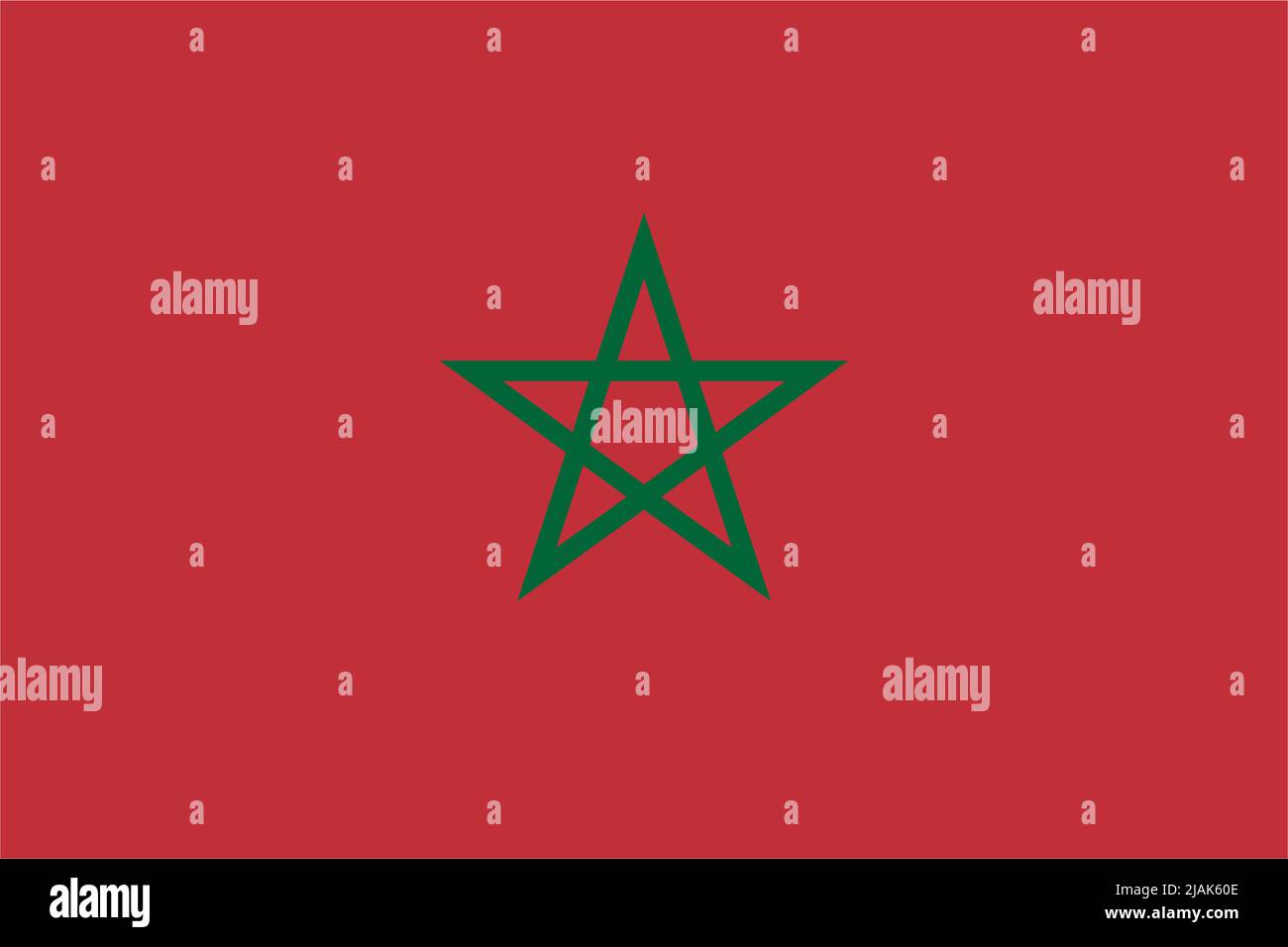 Flag of Morocco. Moroccan national symbol in official colors. Template ...