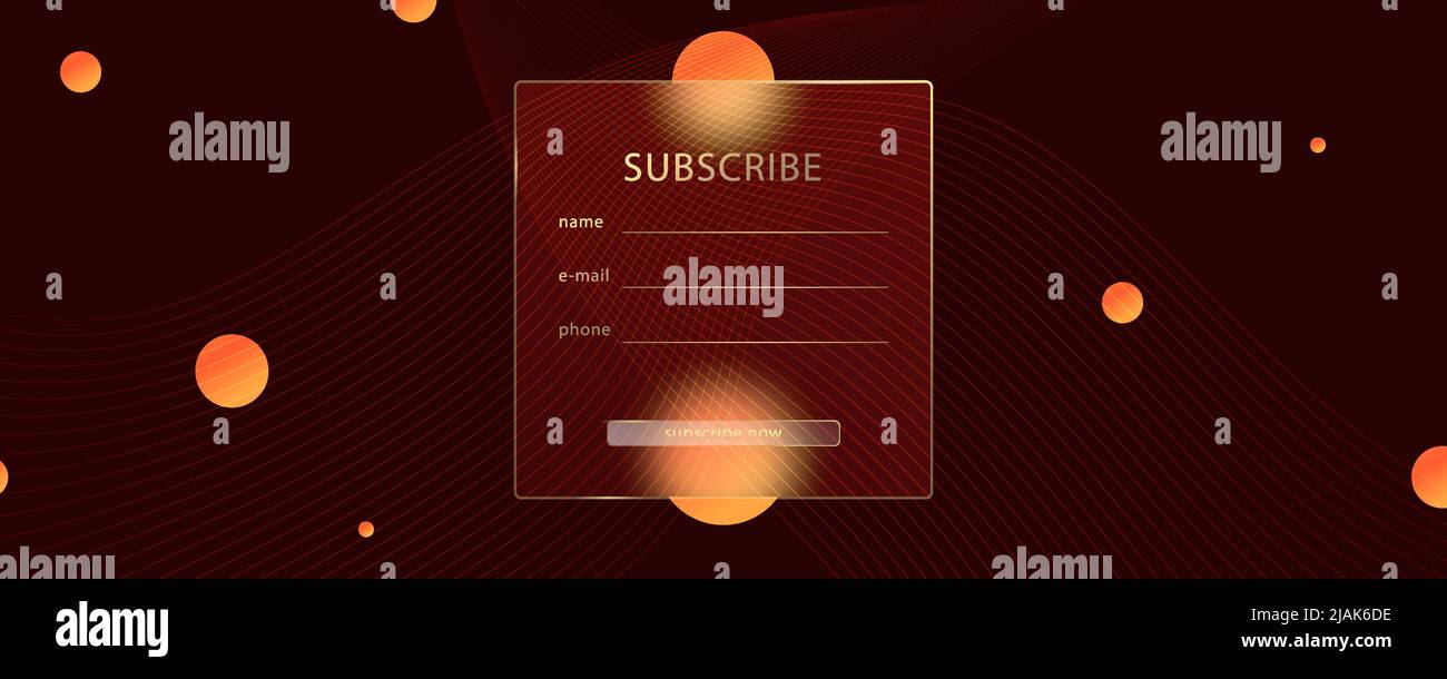 Creative dark login form design hi-res stock photography and images - Alamy