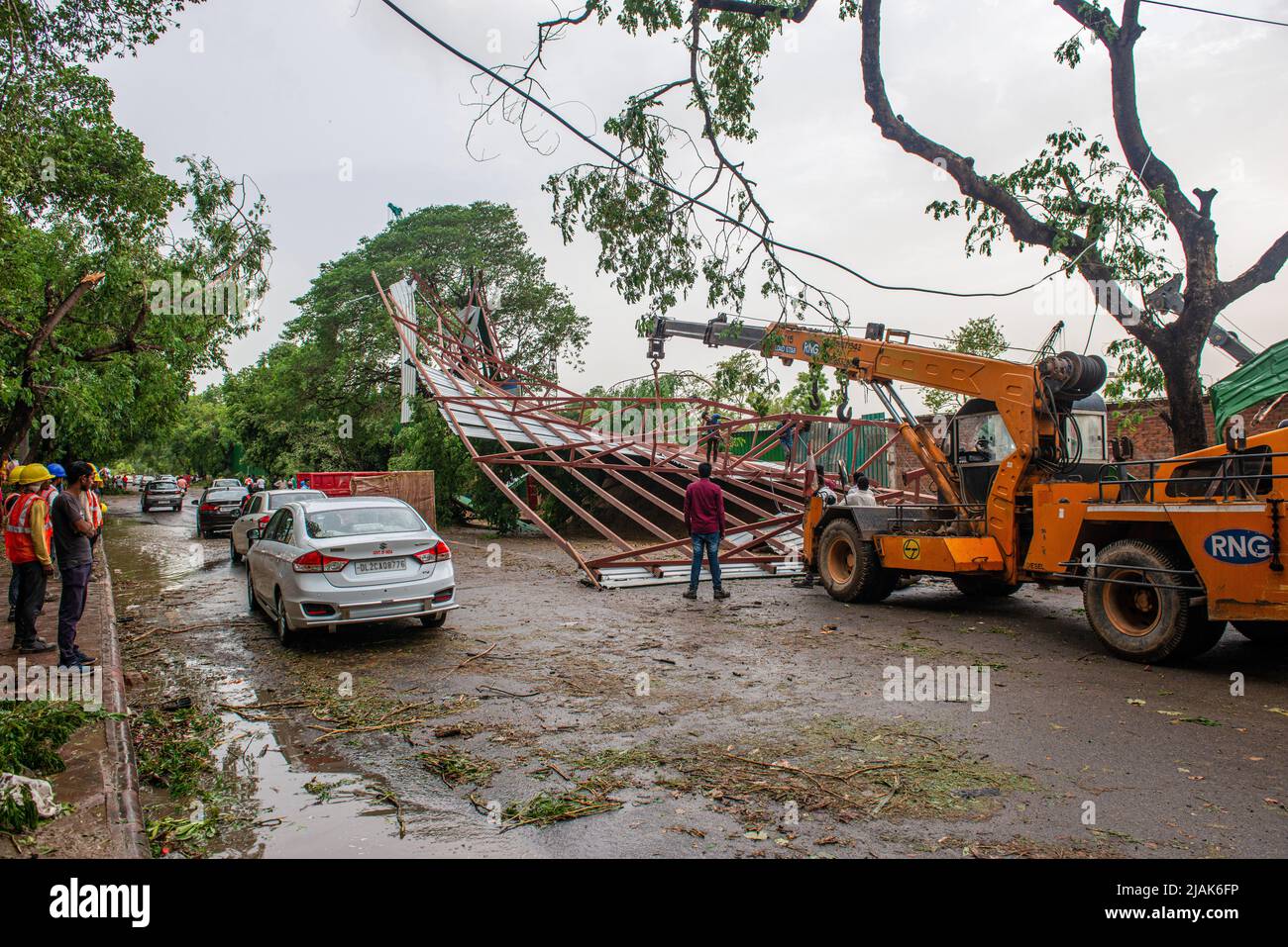 Aftermath of heavy winds hi-res stock photography and images - Alamy