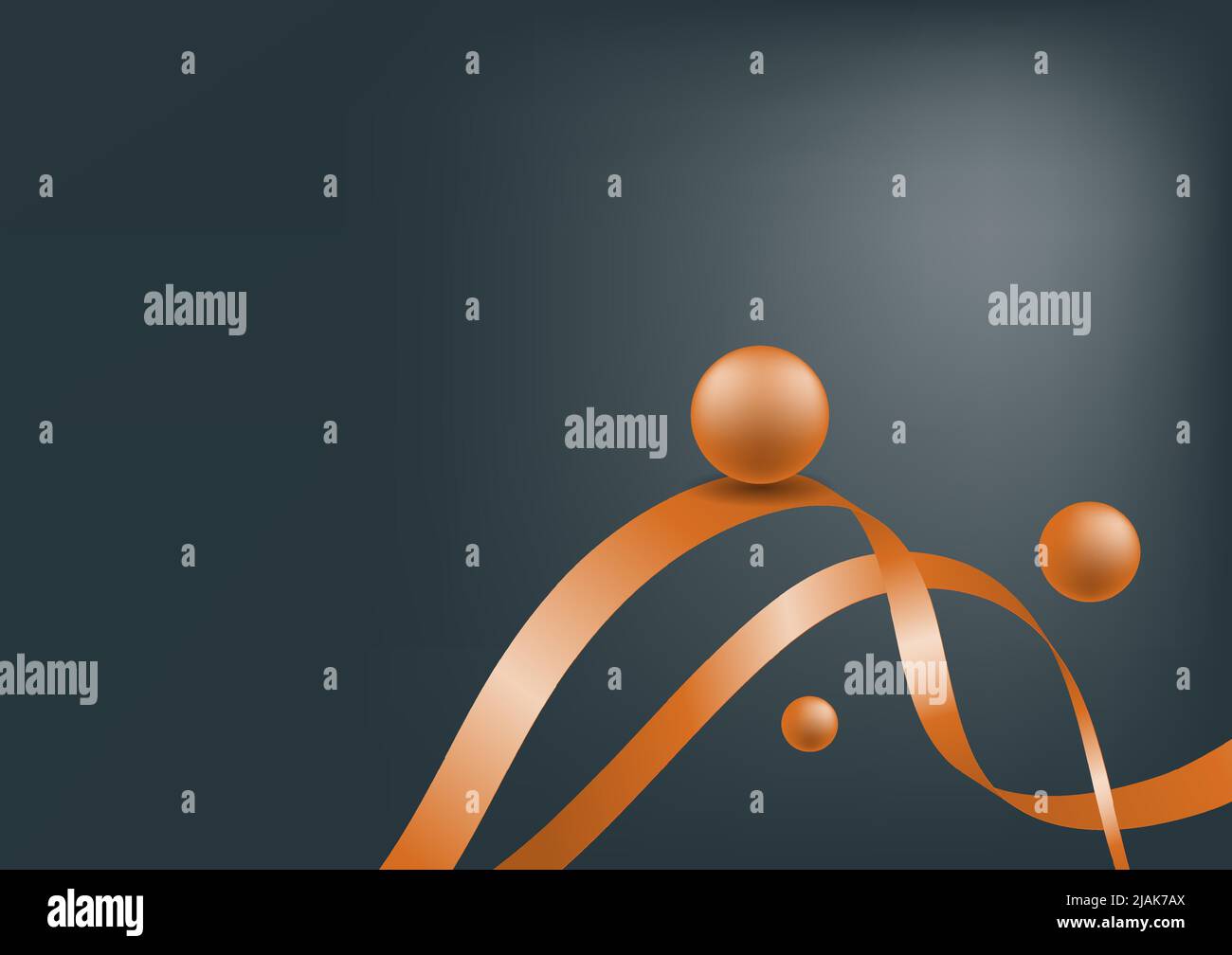 Orange ribbons Stock Vector Images - Alamy