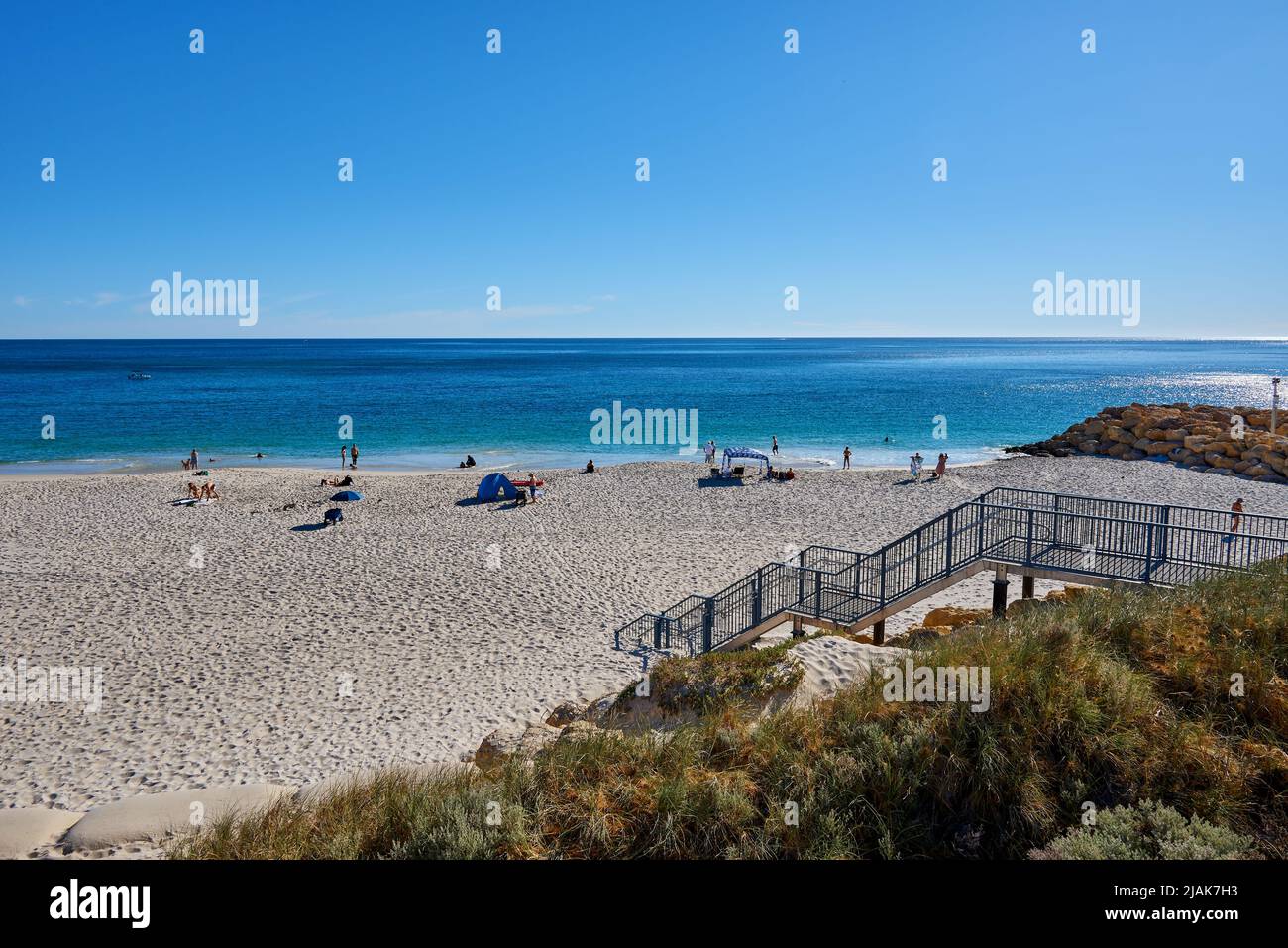 QUINNS BEACH; APRIL 24 2022; View from grassed area in playground Stock ...