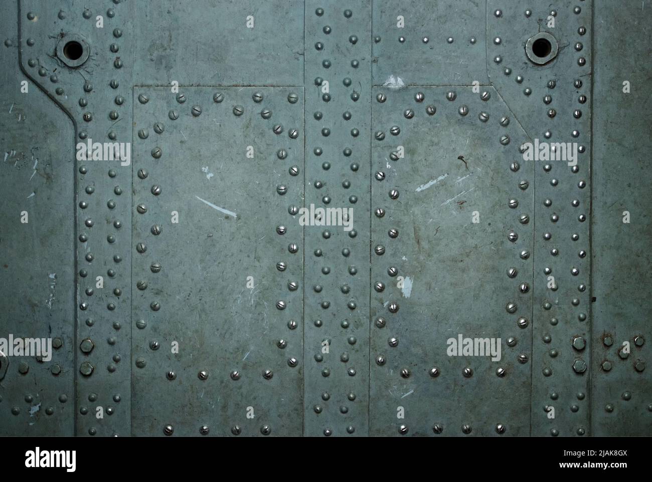 Riveted fuselage skin of a military aircraft Stock Photo - Alamy