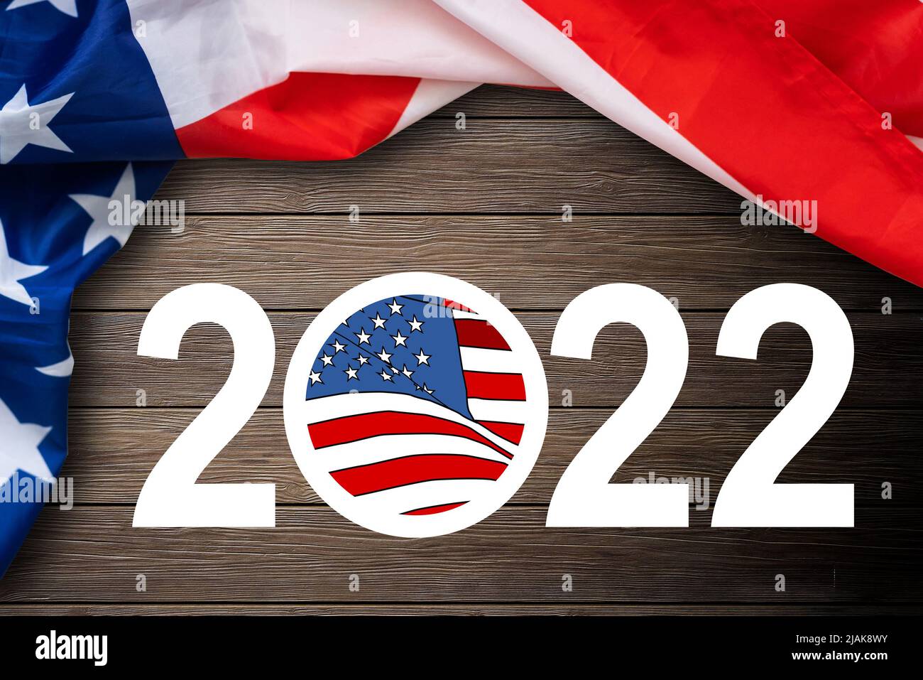 2022 Election campaign buttons with the USA flag - Illustration Stock ...