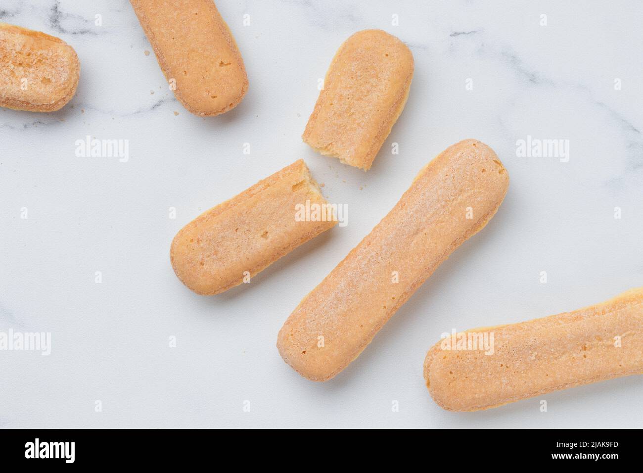 Italian cookie savoiardi. Sweet biscuits. Sponge cookies tiramisu ...