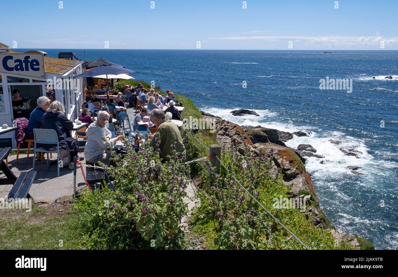 View of the most southerly point on the British Isles, Lizard Point in ...