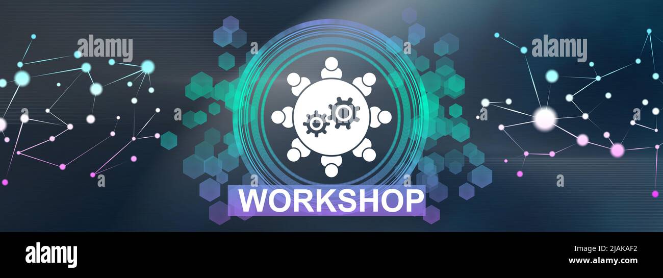 Illustration of a workshop concept Stock Photo - Alamy