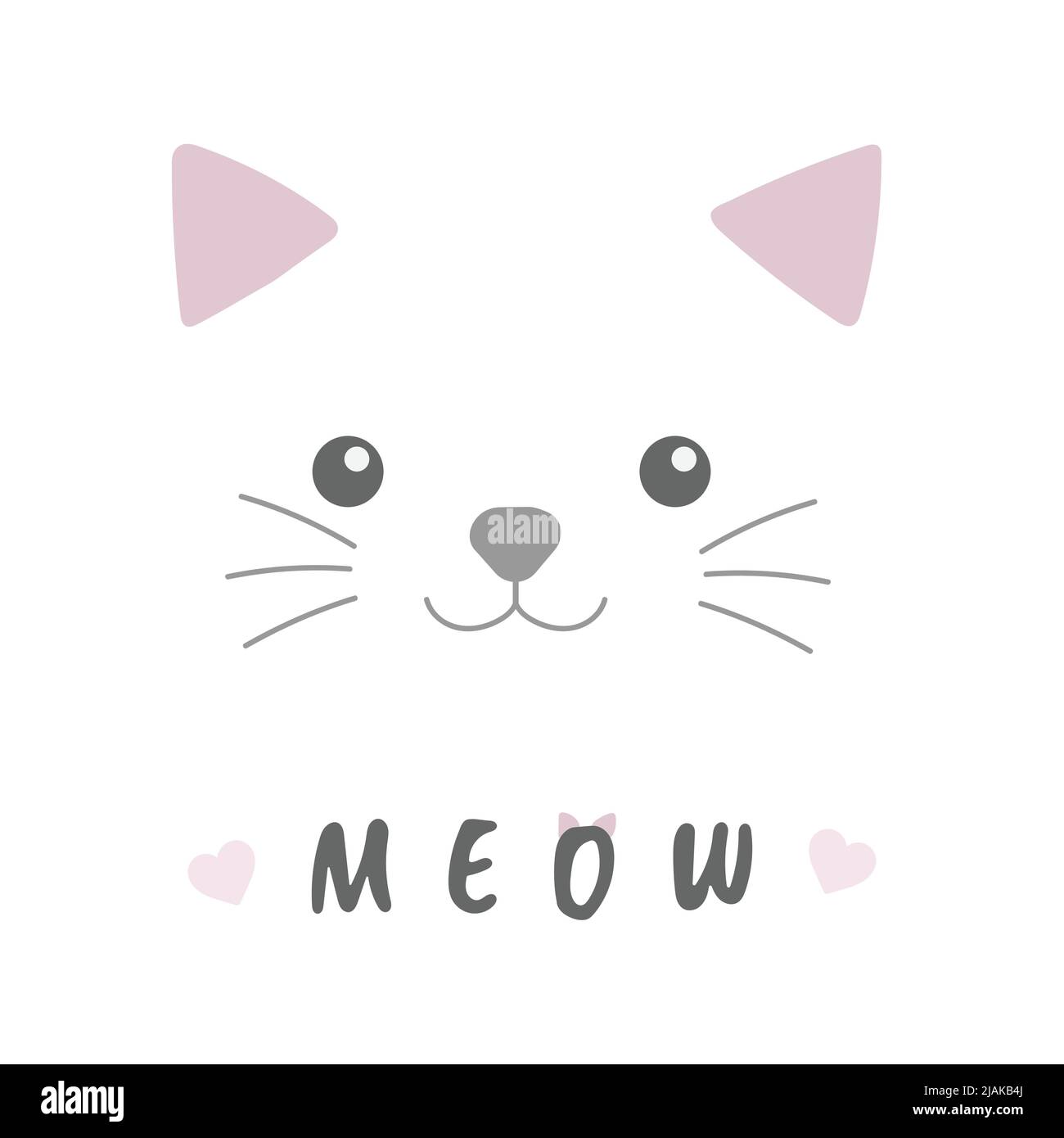Meow word in 3d vector Stock Vector Image & Art - Alamy