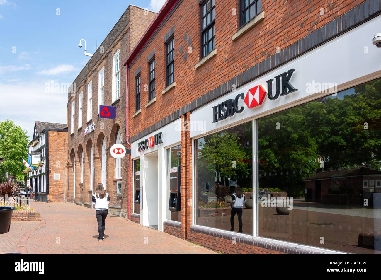 HSBC and NatWest Banks, Market Place, Cannock, Staffordshire, England ...