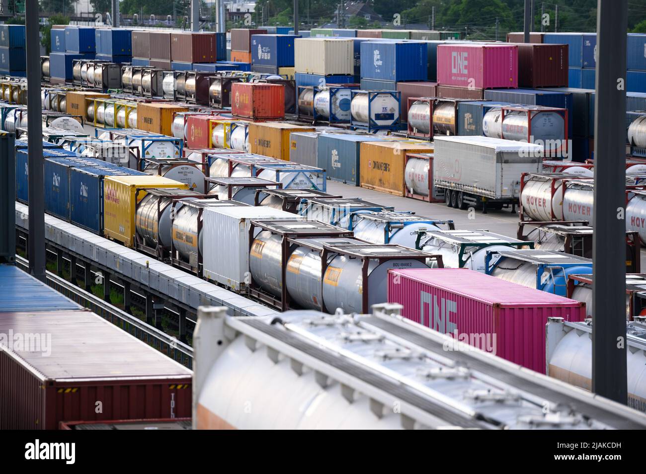 Symbolic image logistics containers hi-res stock photography and images ...