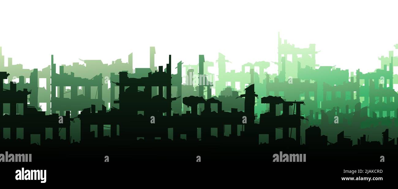 Destroyed City Skyline