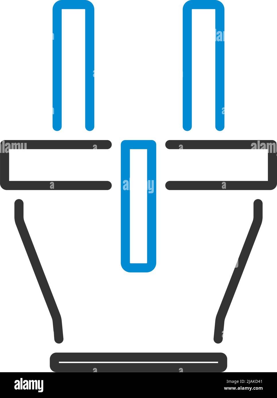 Electrical Plug Icon. Editable Bold Outline With Color Fill Design ...