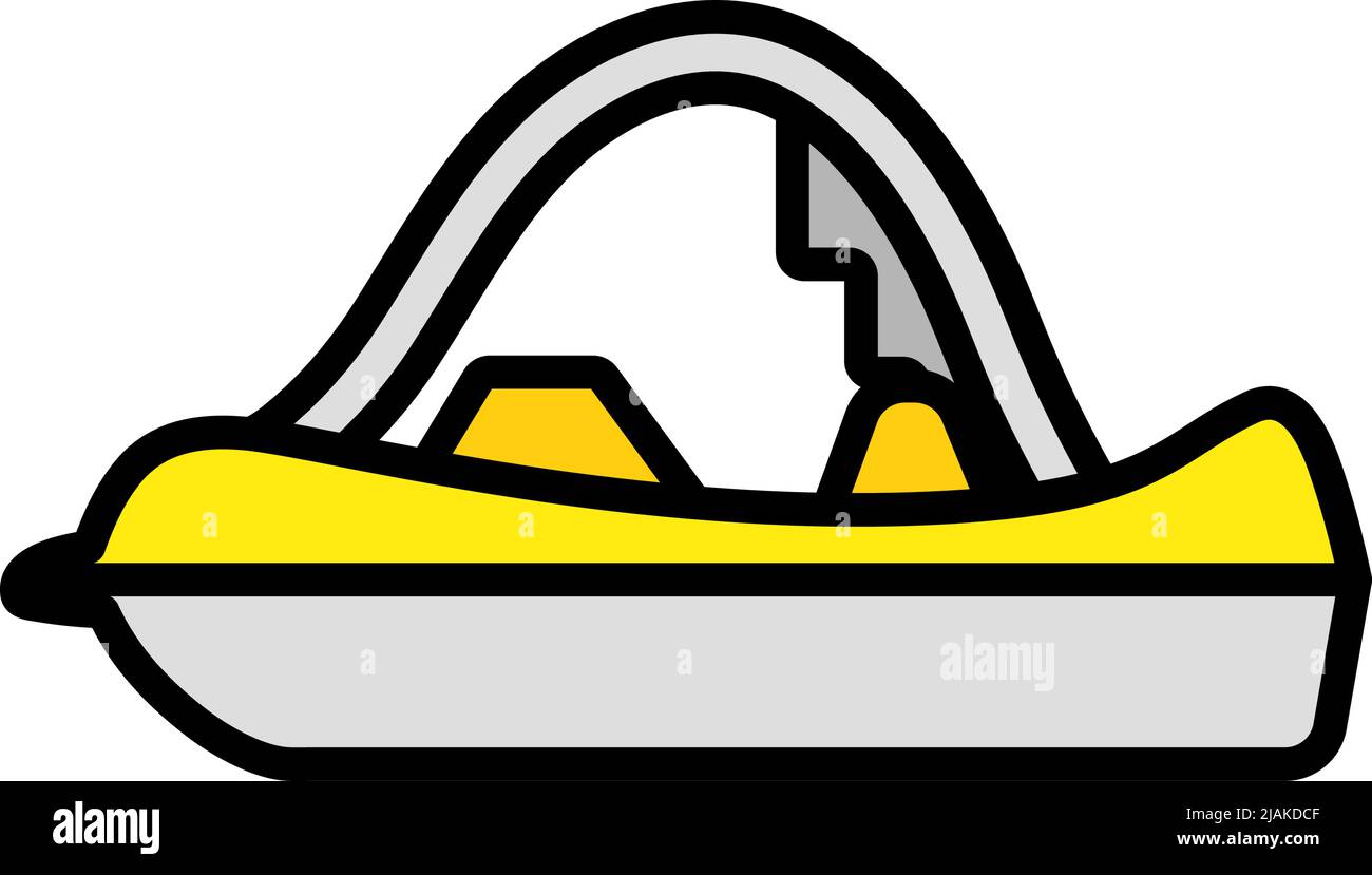 Catamaran Icon. Editable Bold Outline With Color Fill Design. Vector ...