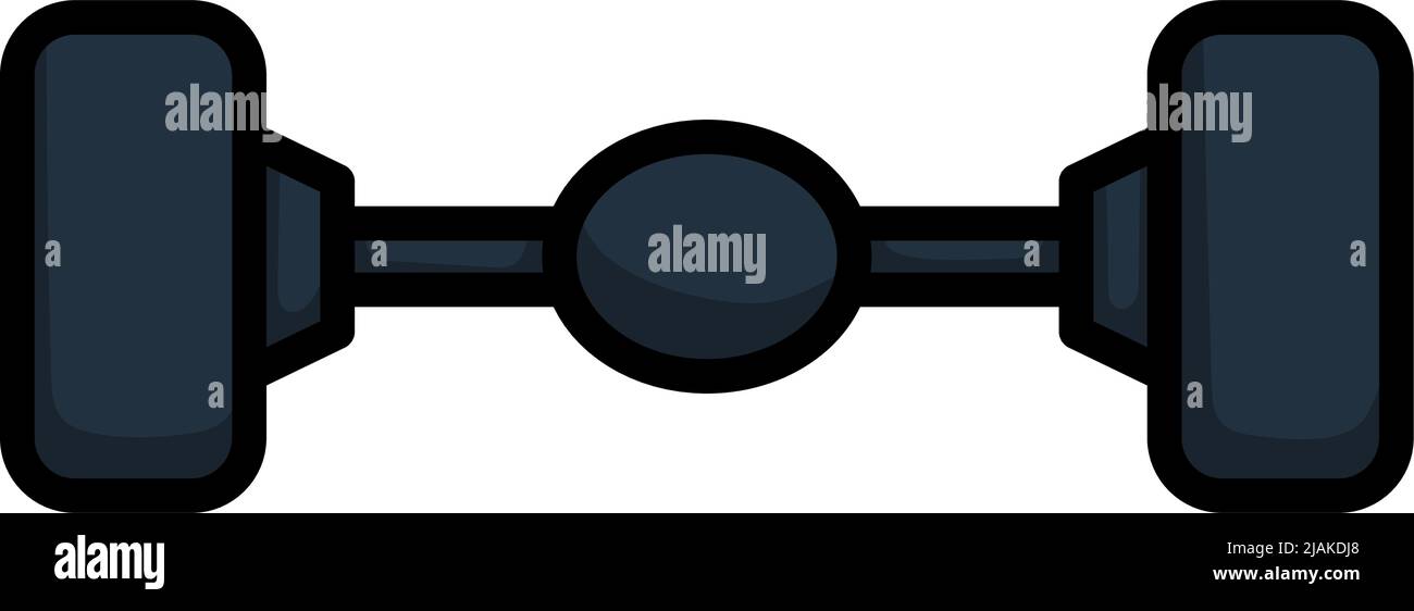 Car Rear Axle Icon. Editable Bold Outline With Color Fill Design ...